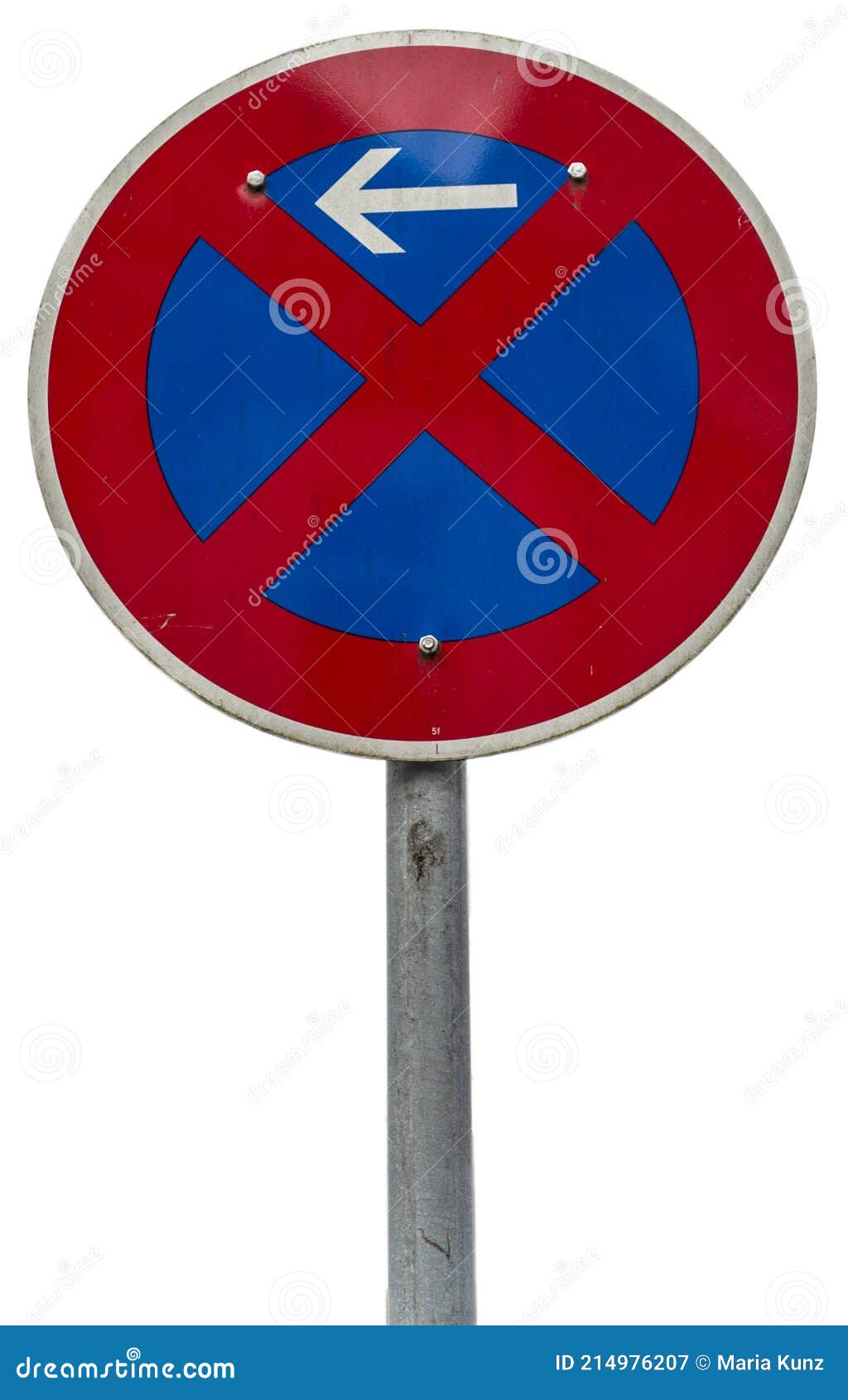 Road Sign Stop is Prohibited on White Background Stock Image - Image of ...