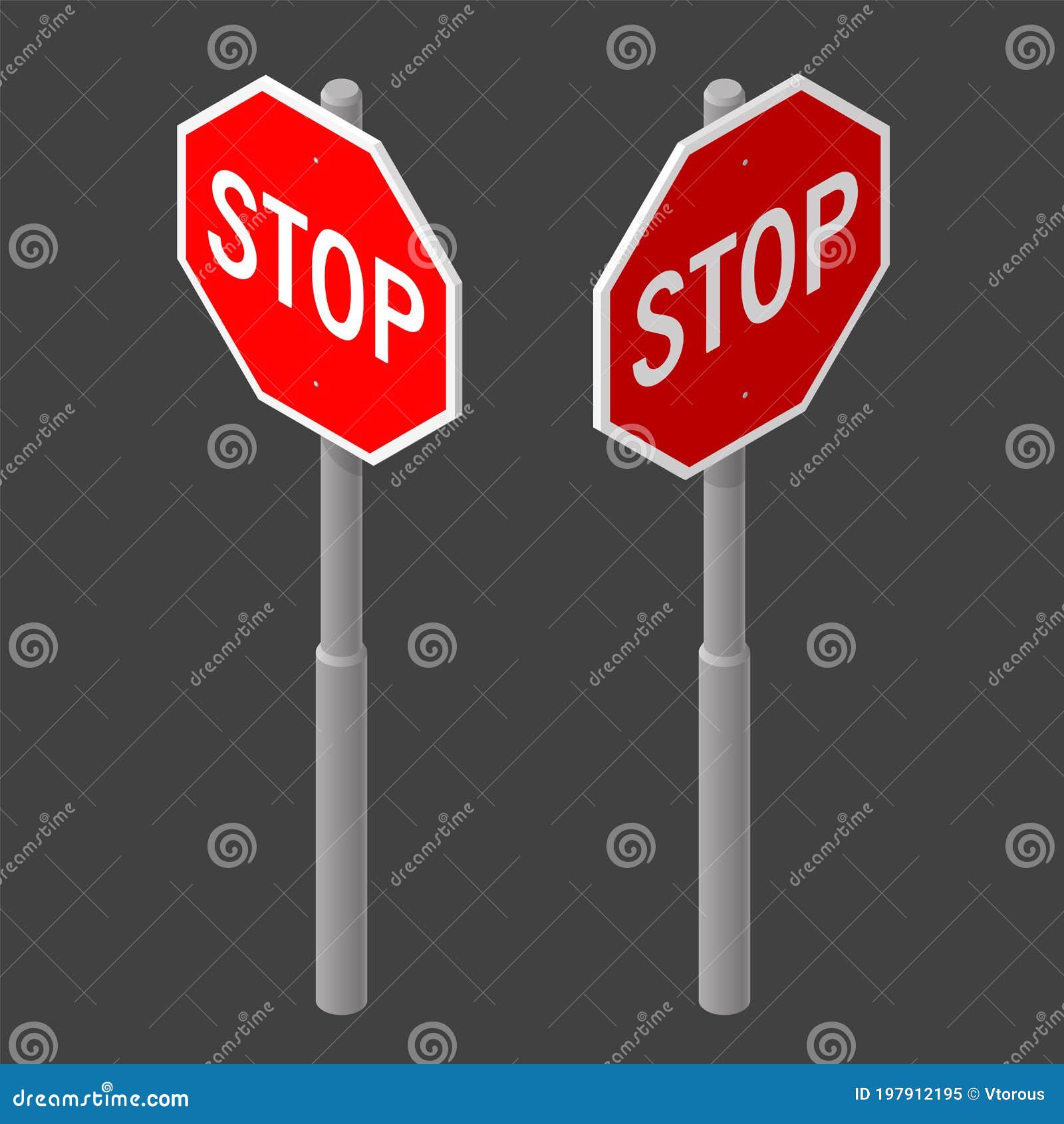 Road sign STOP stock vector. Illustration of street - 197912195