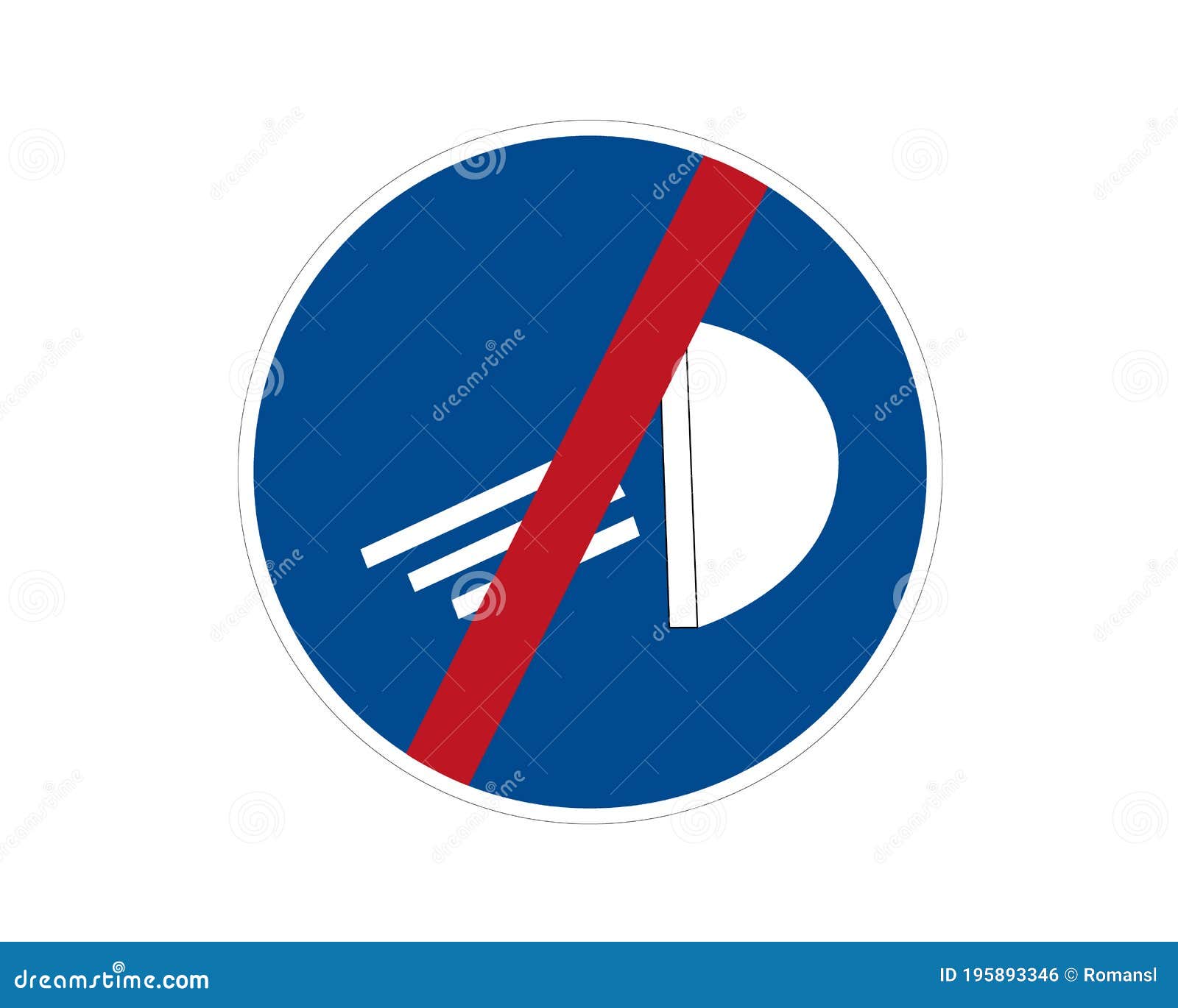 Road Sign, Stopping Mandatory Lighting, Vector Icon Stock Vector ...