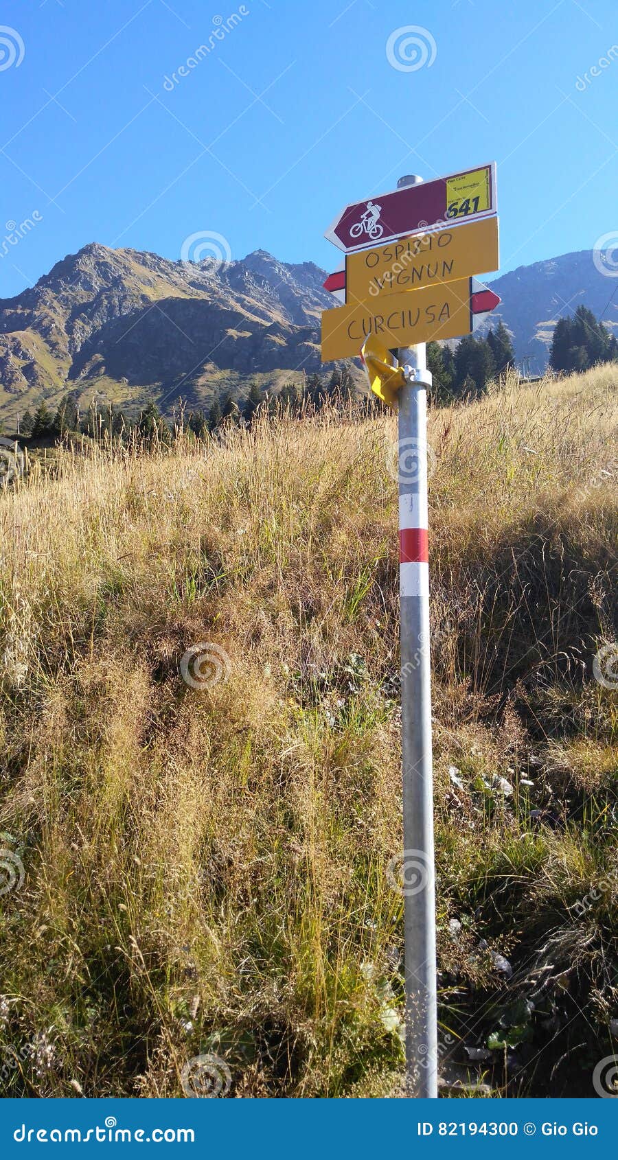Road Sign on a Swiss Mountain Editorial Image - Image of mountain, lost ...