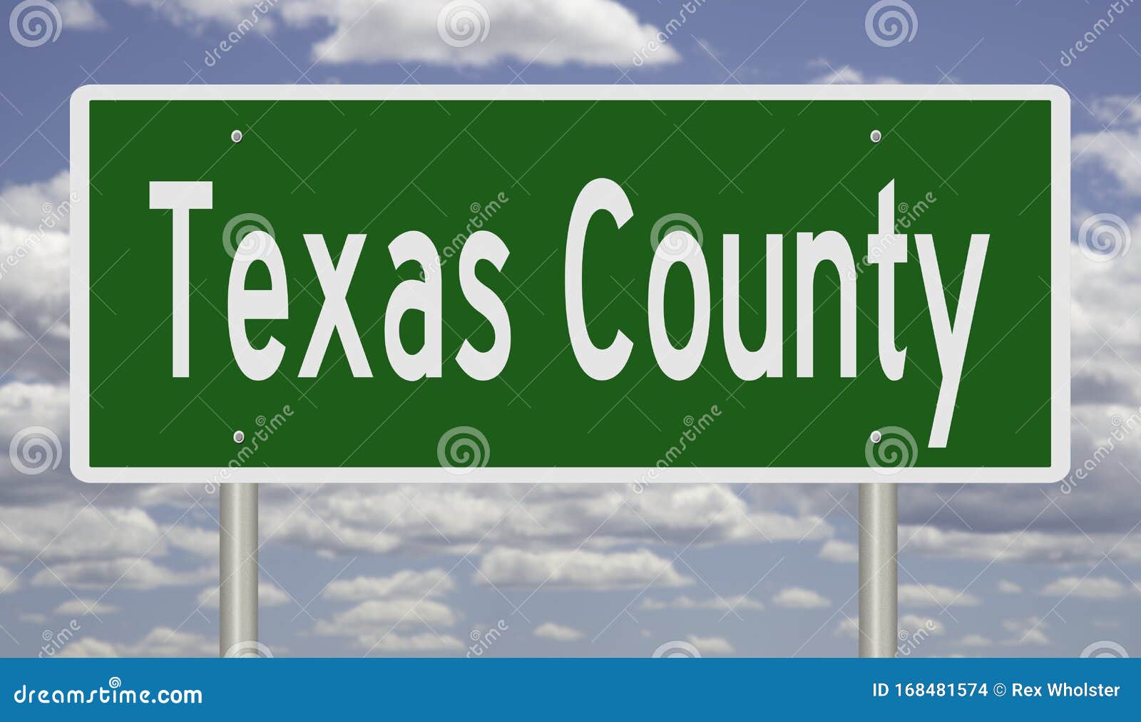 Road sign for Texas County stock photo. Image of travel - 168481574