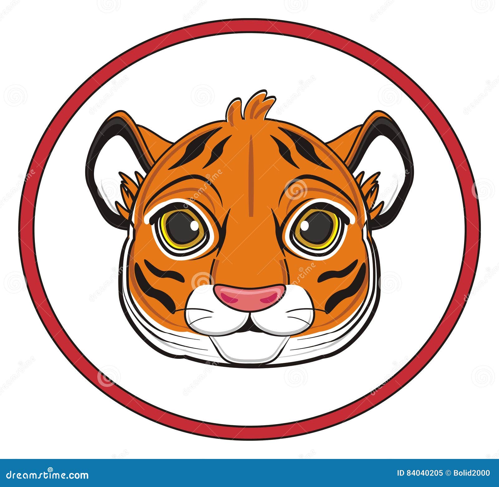 Road sign with tiger stock illustration. Illustration of face - 84040205