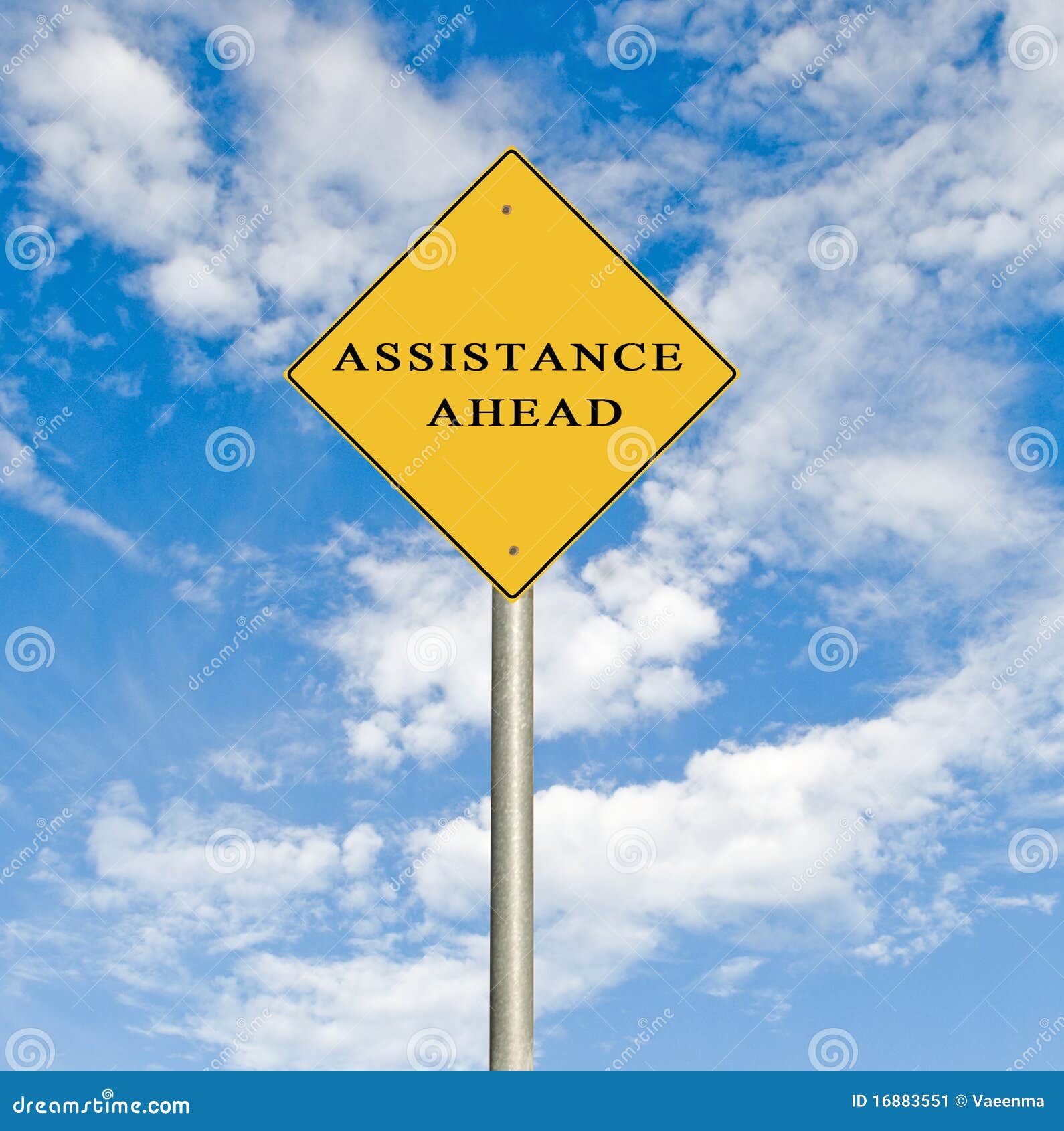 Road sign to assistance stock image. Image of help, road - 16883551