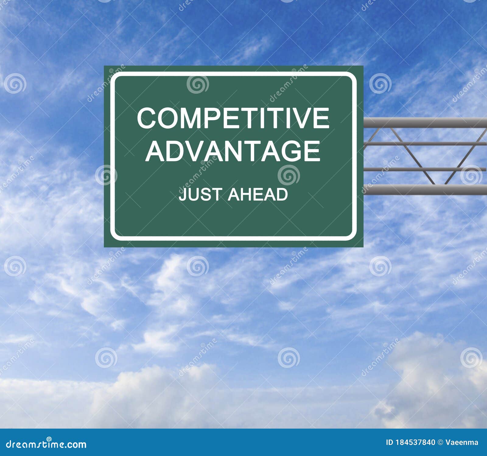 Road Sign To Competitive Advantage Stock Photo - Image of 6010, green ...