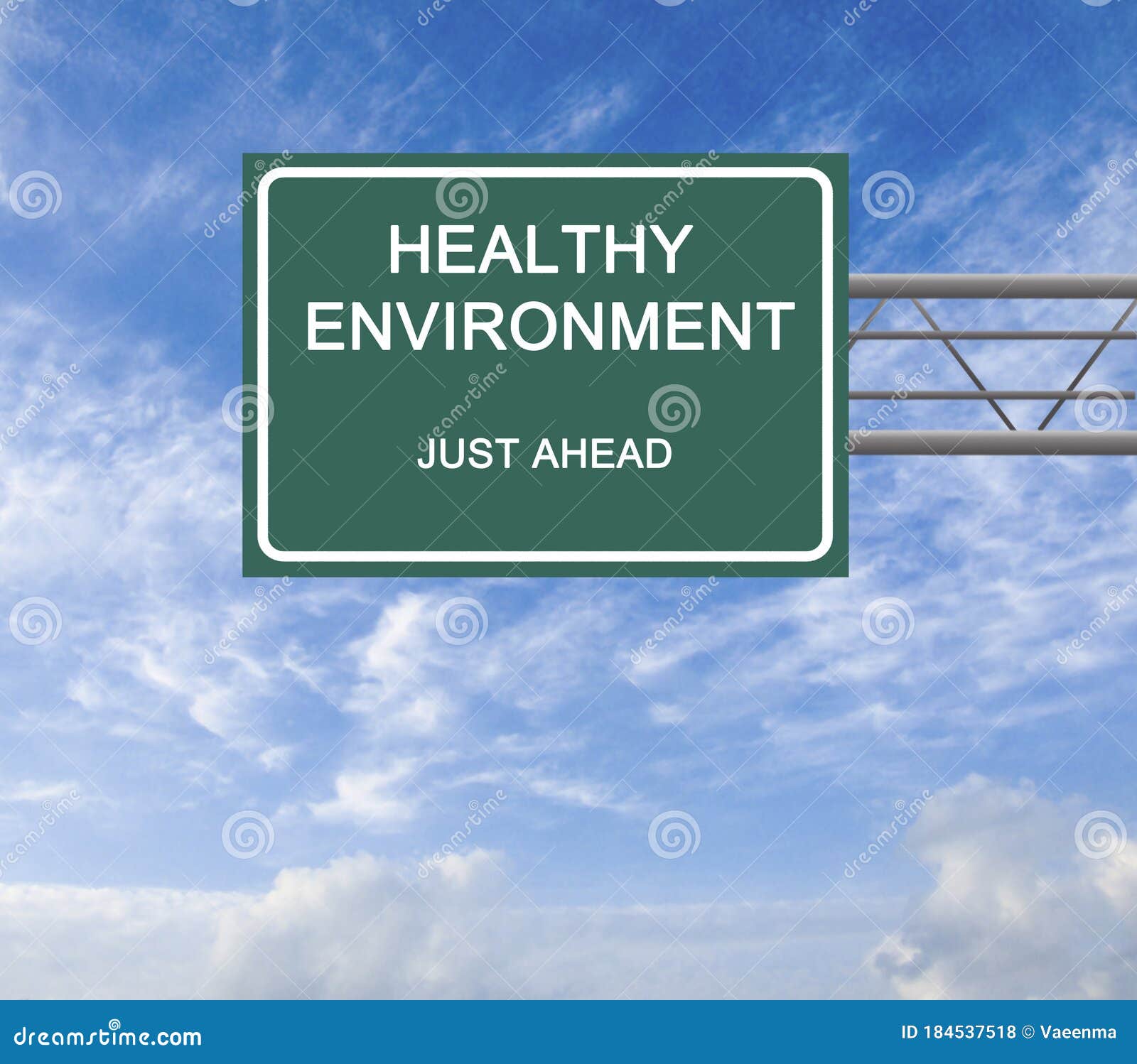 Healthy environment stock illustration. Illustration of signpost ...
