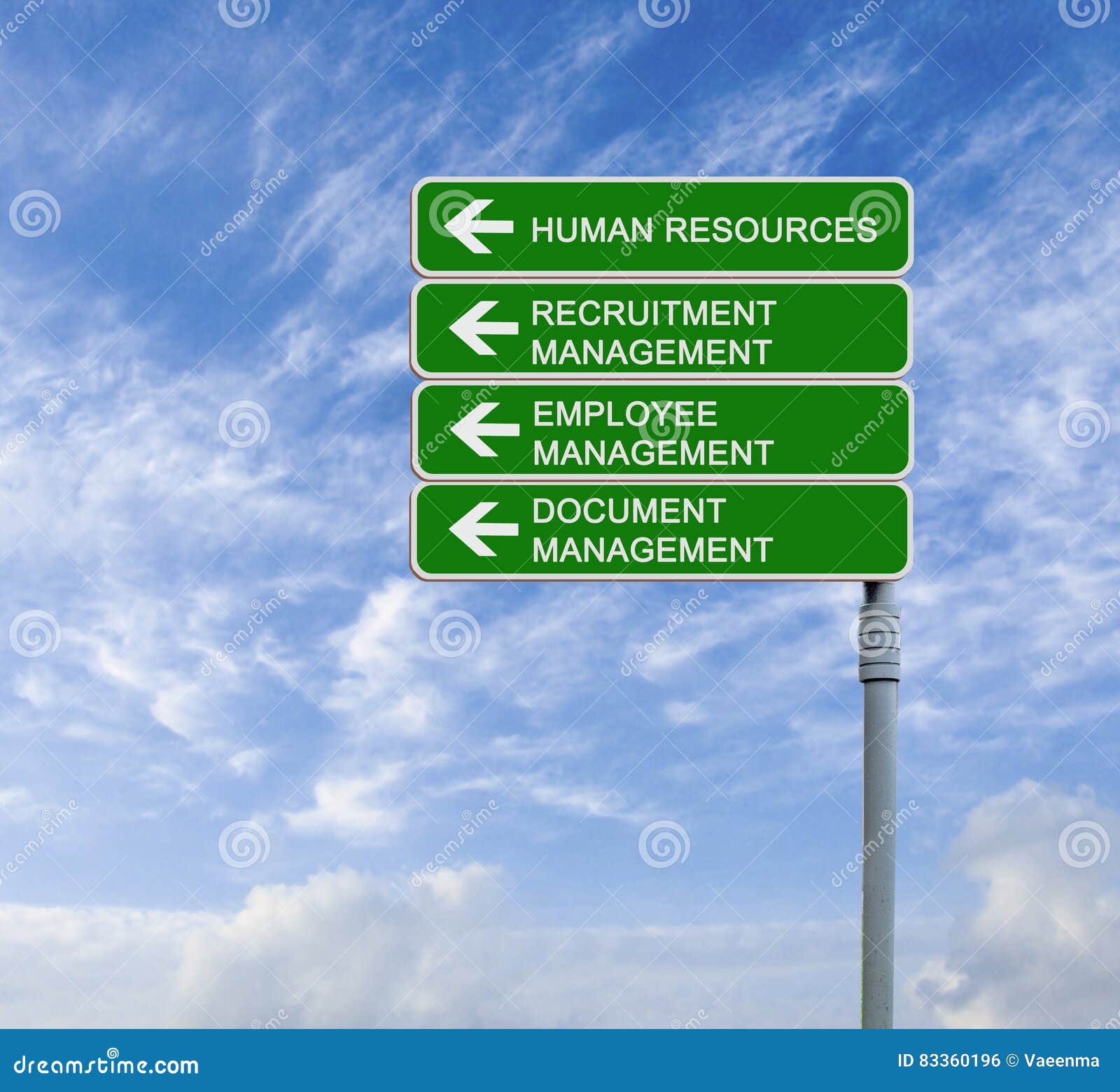 Road sign to HR stock photo. Image of 2902, employment - 83360196