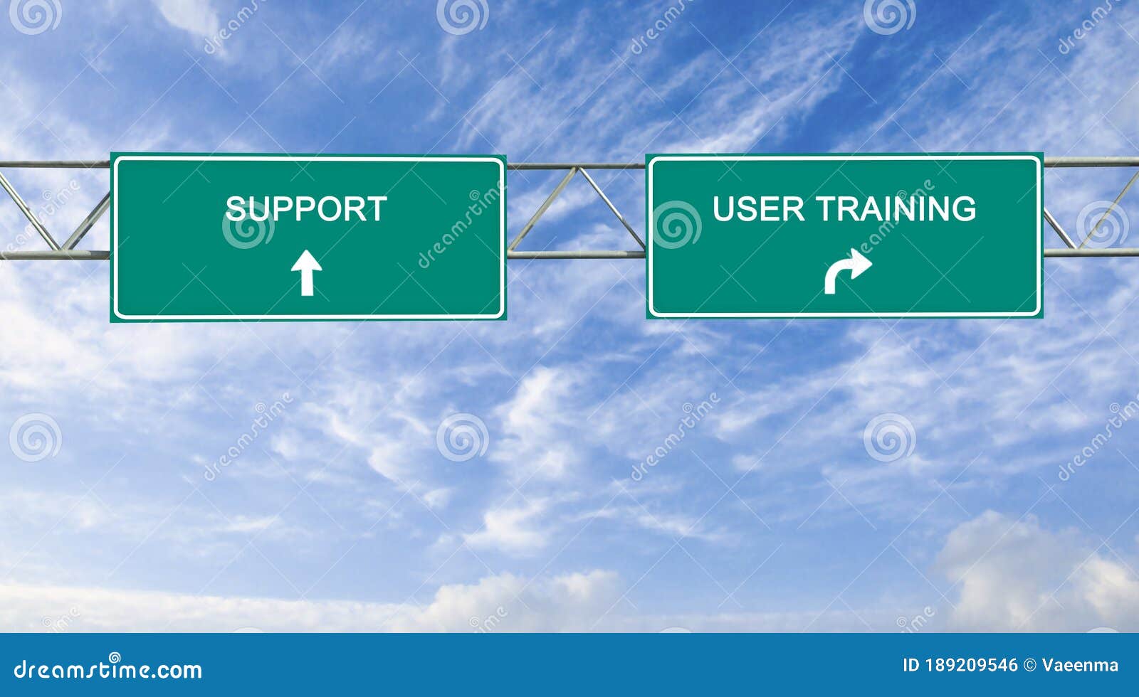 Support and user training stock photo. Image of road - 189209546