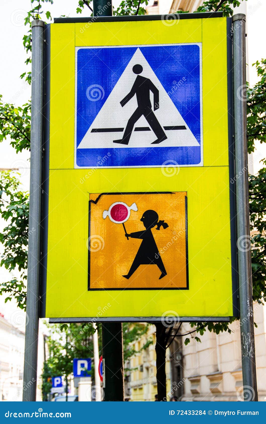 Road sign transition. stock photo. Image of road, zebra - 72433284