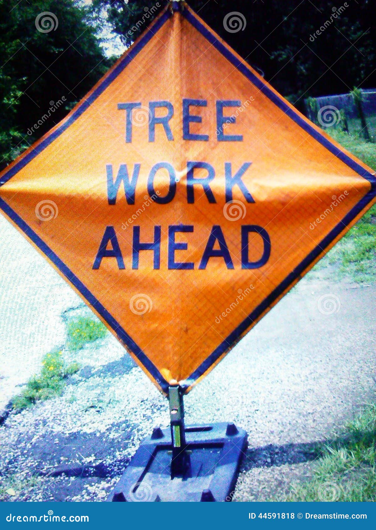 Road sign stock photo. Image of caution, sign, orange - 44591818