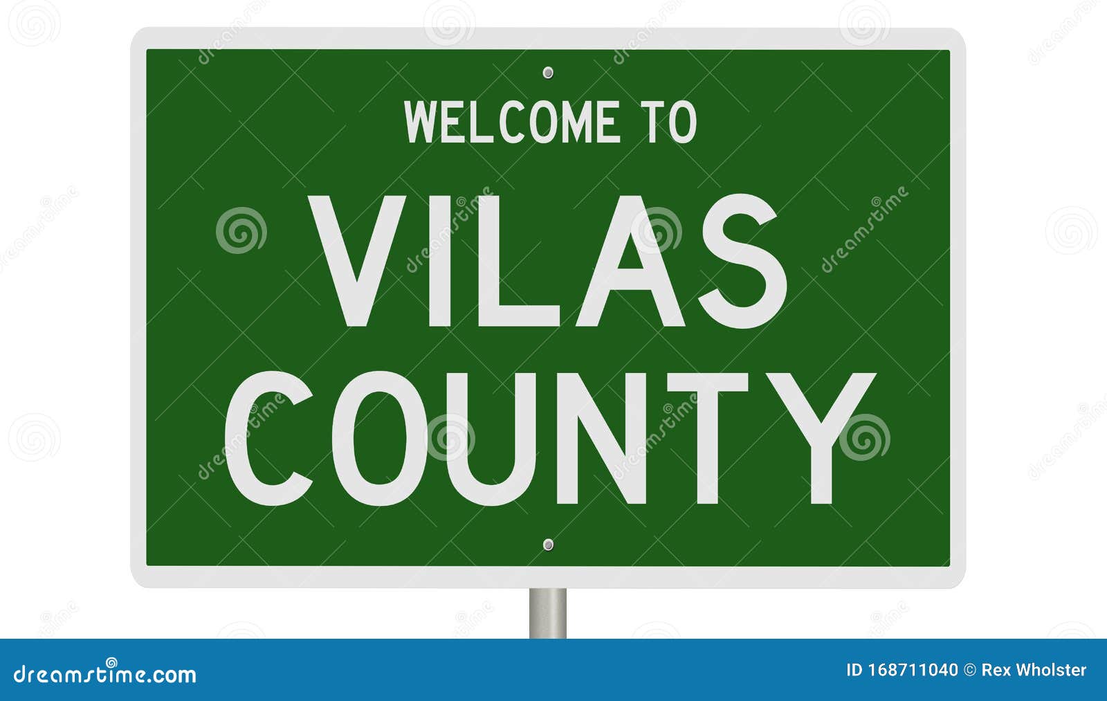 Road sign for Vilas County stock illustration. Illustration of street ...