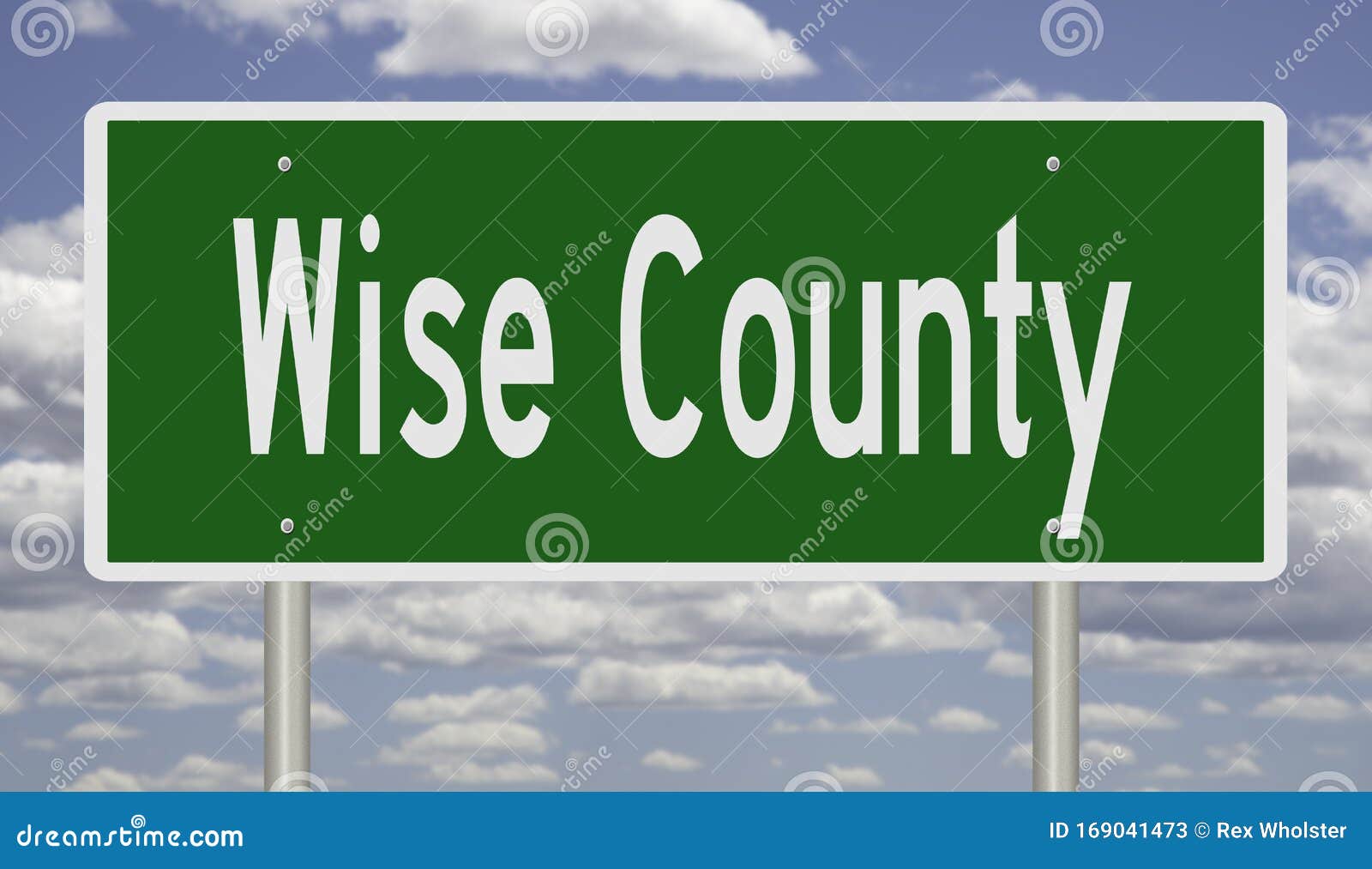 Road sign for Wise County stock illustration. Illustration of auto ...