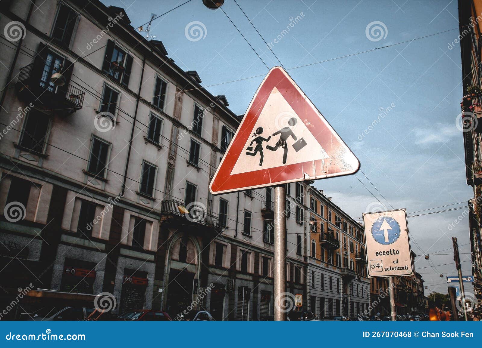 Road Signage in Europe stock photo. Image of infrastructure - 267070468