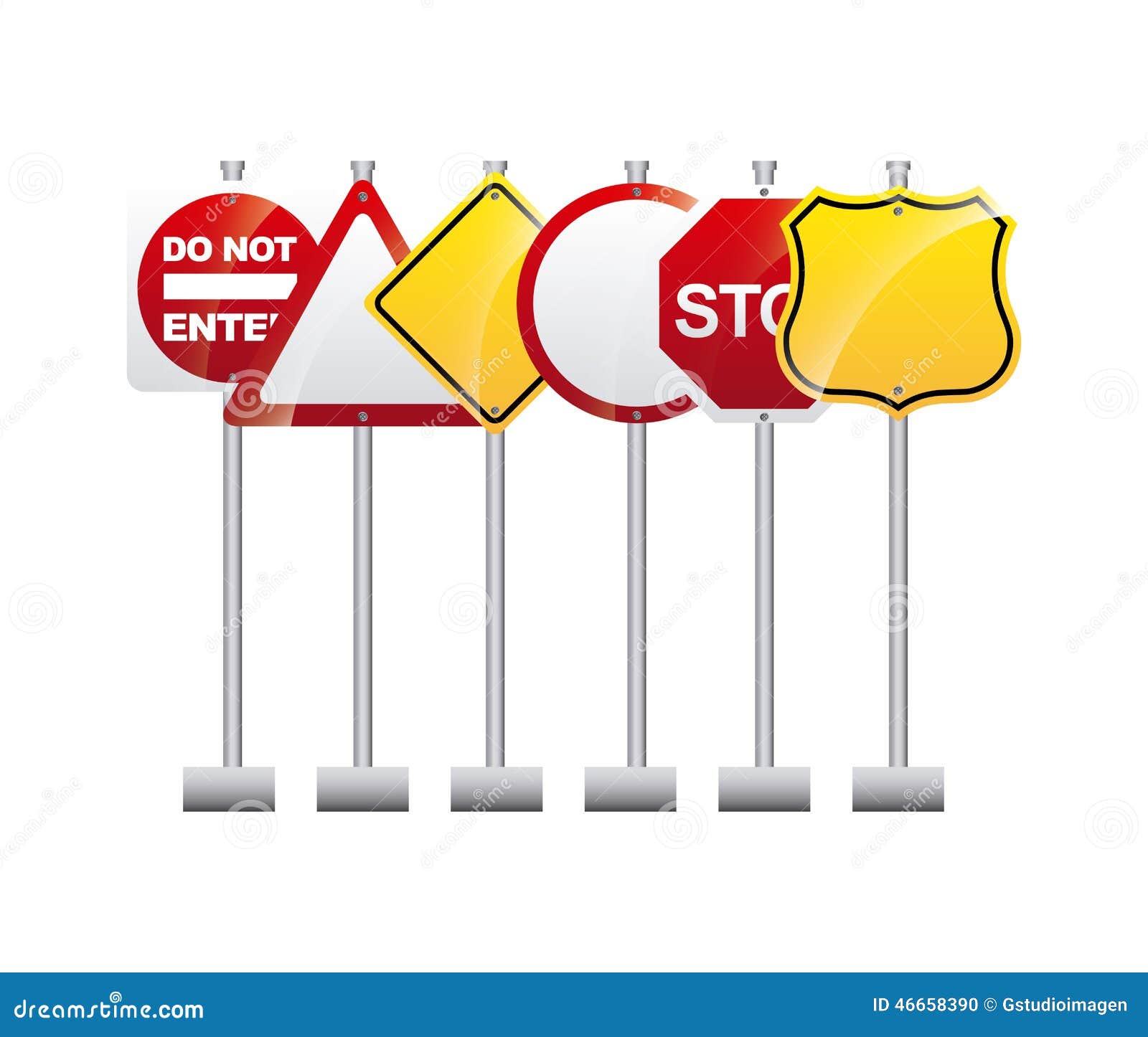 Road signal design stock vector. Illustration of background - 46658390