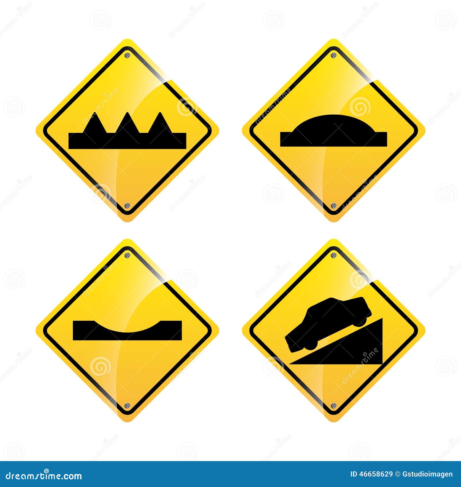 Road signal design stock vector. Illustration of signs - 46658629