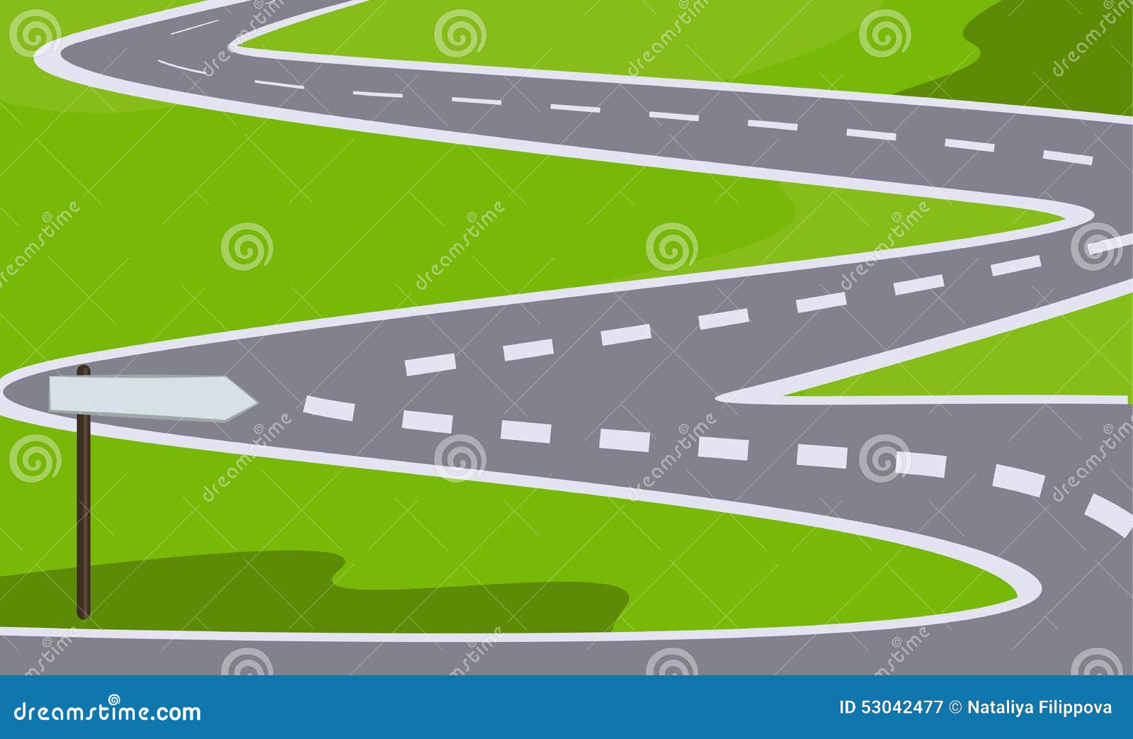 Animated Windy Road