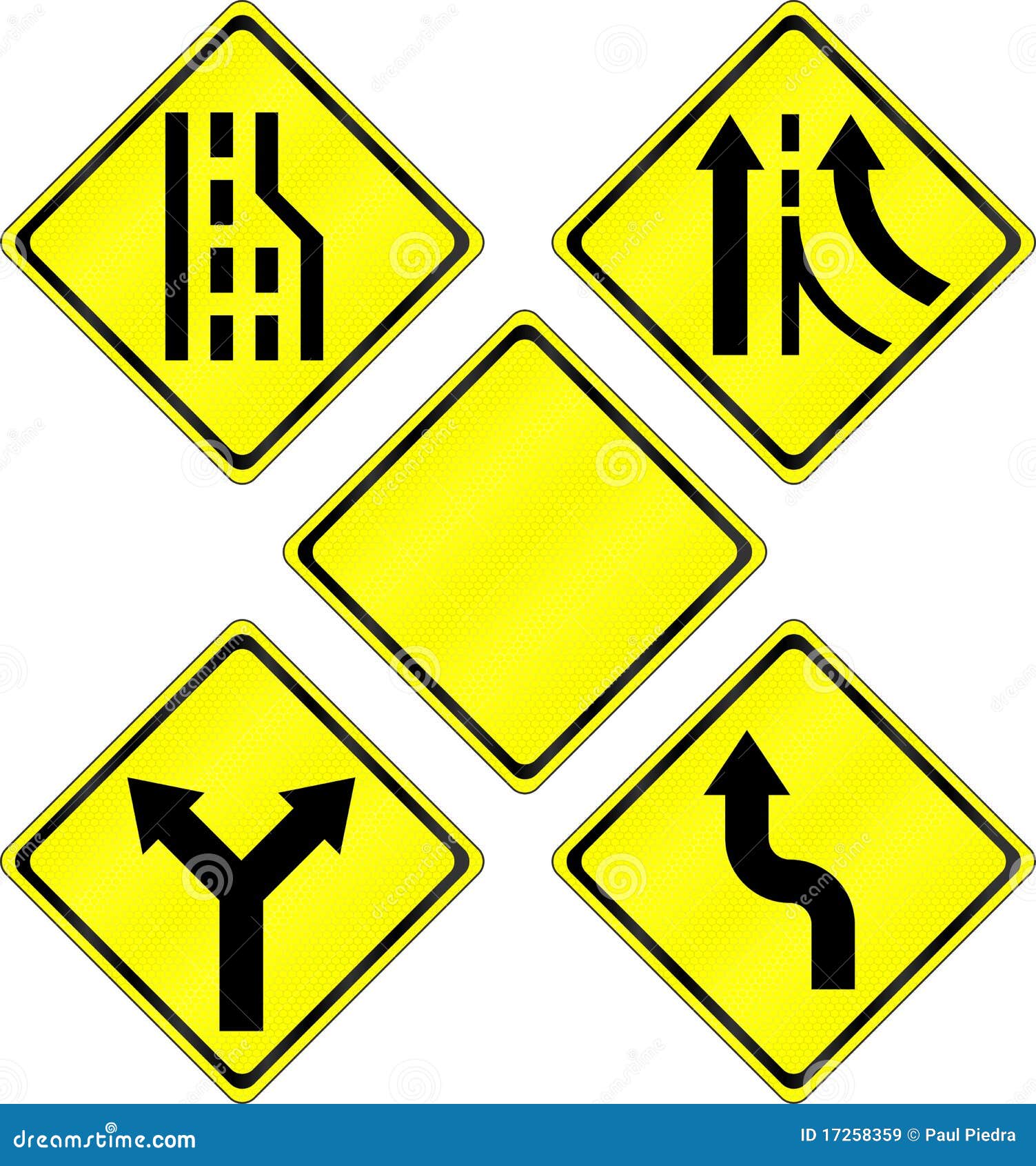 Road Signs Cartoon Vector | CartoonDealer.com #17258359