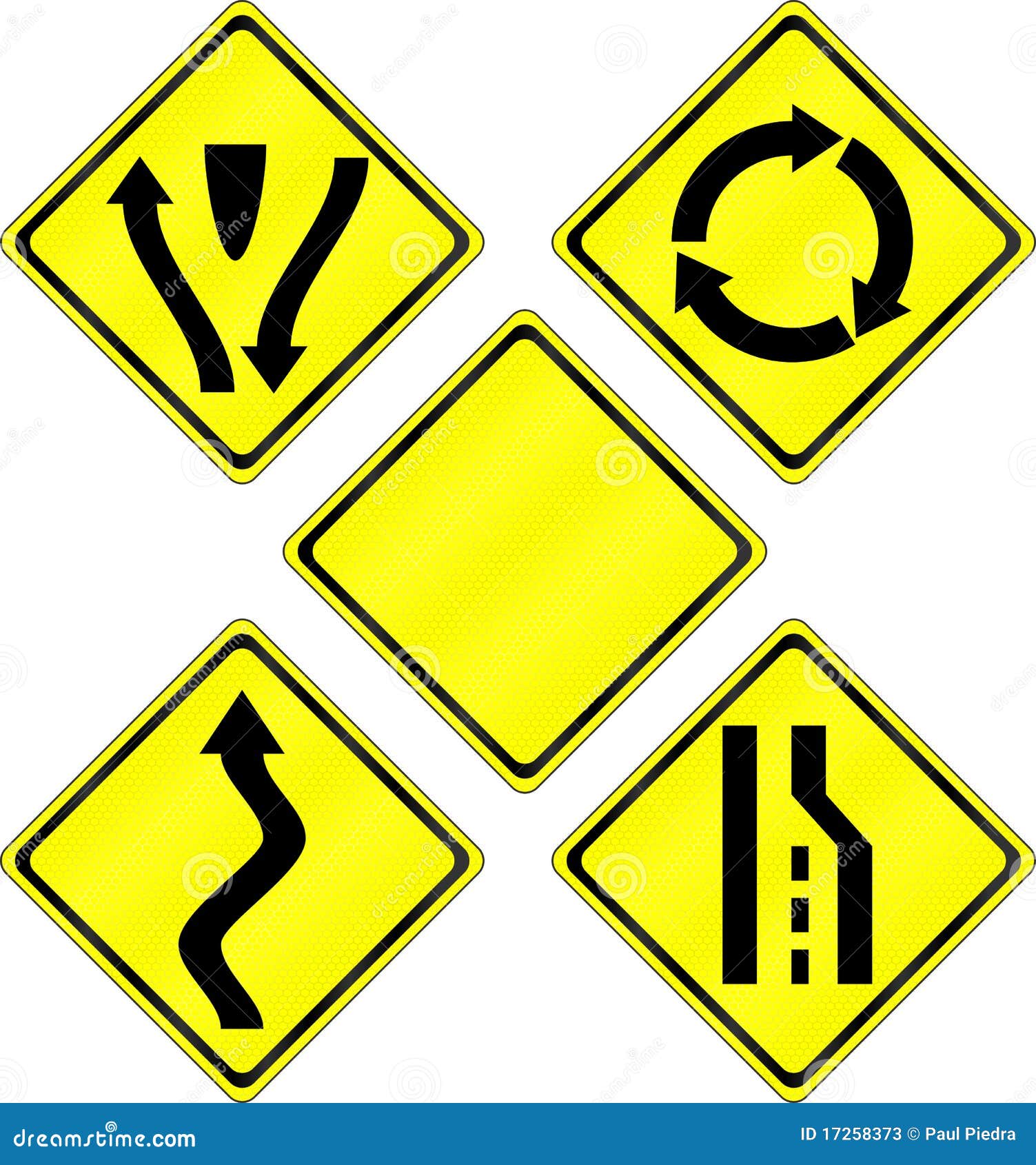 Road Signs Cartoon Vector | CartoonDealer.com #17258373