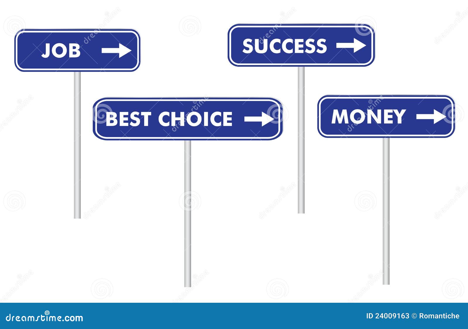 Road Signs Cartoon Vector | CartoonDealer.com #24009163