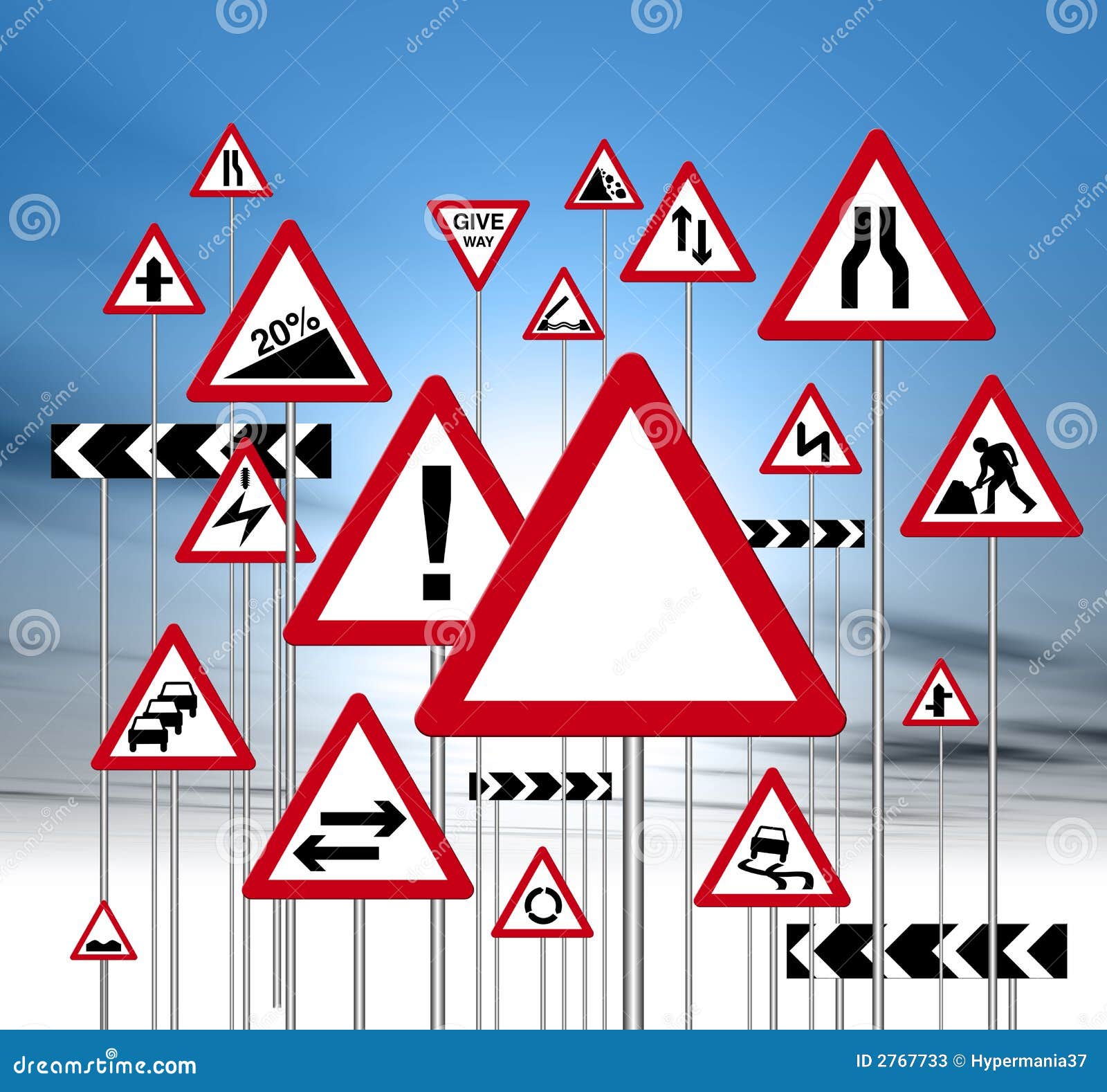 Road Signs stock illustration. Illustration of post, exploring - 2767733