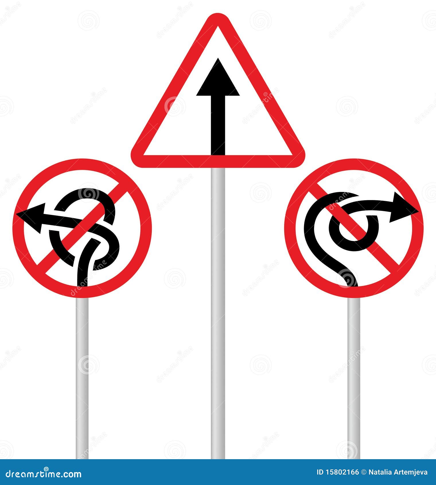 Road signs (arrows) stock vector. Illustration of black - 15802166