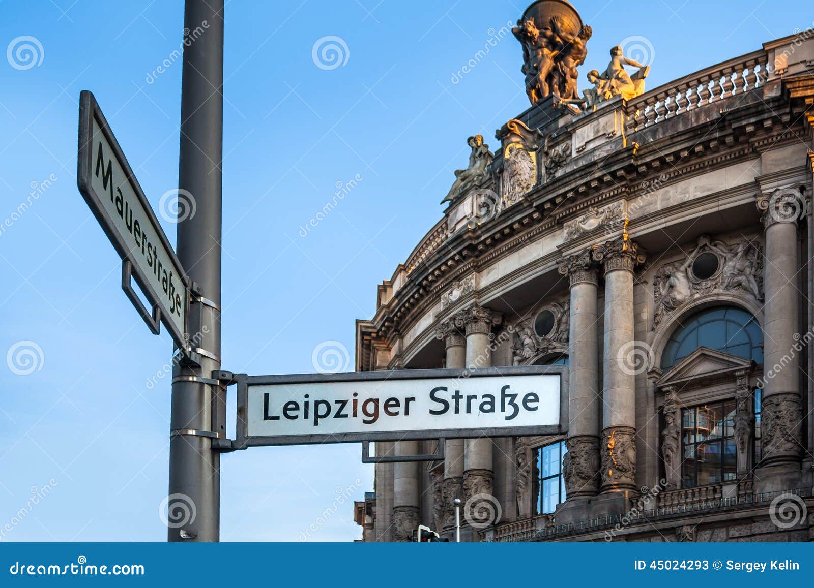 Road Signs in Berlin Germany Stock Image - Image of leipziger, symbol ...