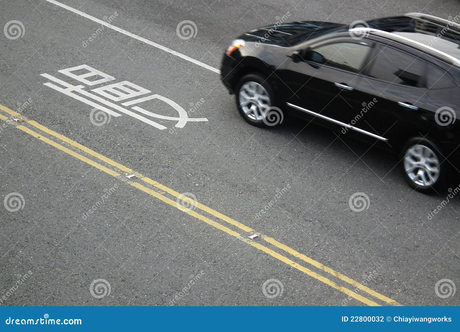 Road signs and car stock photo. Image of road, yellow - 22800032