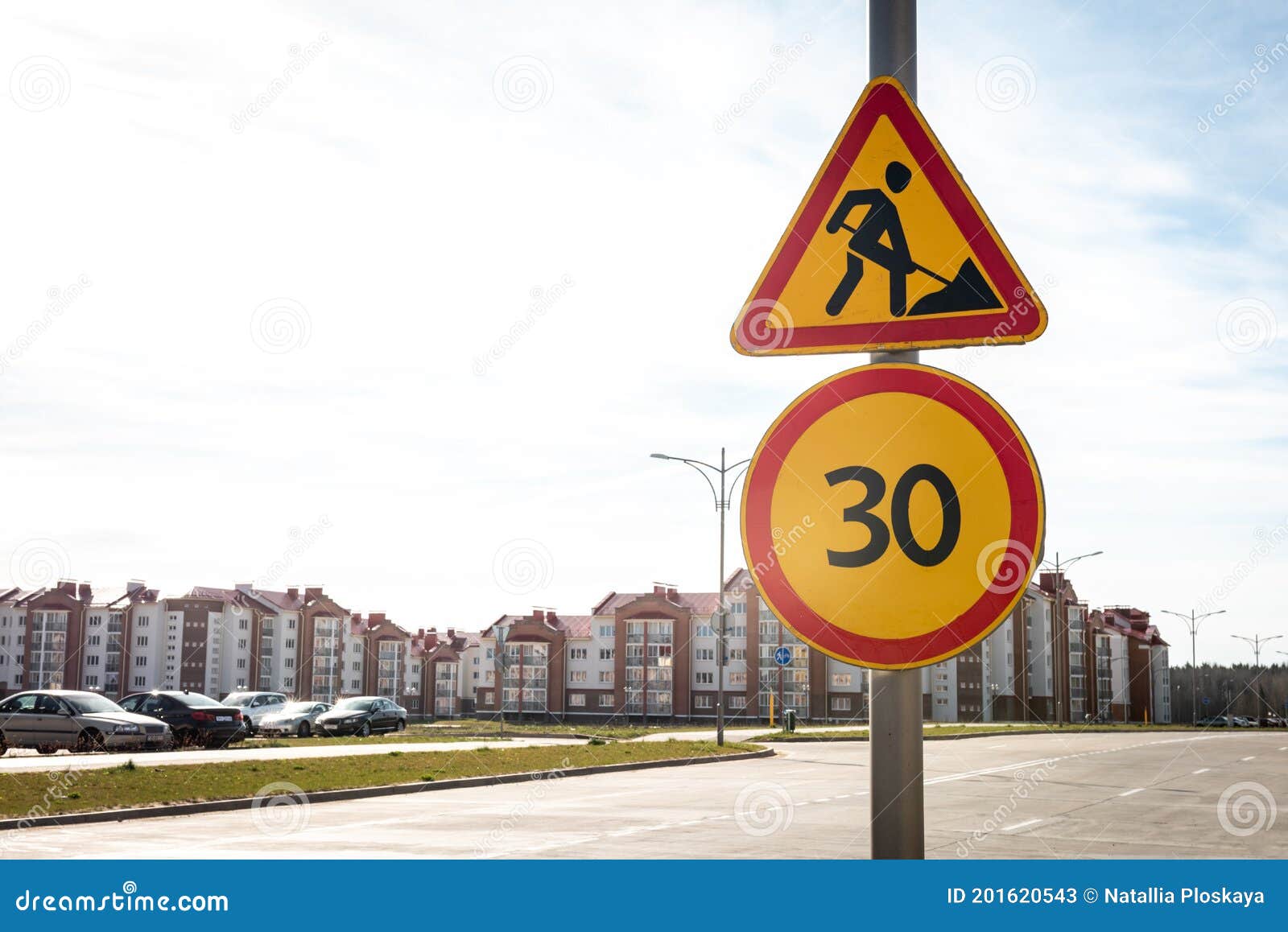 Road Signs. Caution Symbol Under Construction, Work in Progress Sign ...