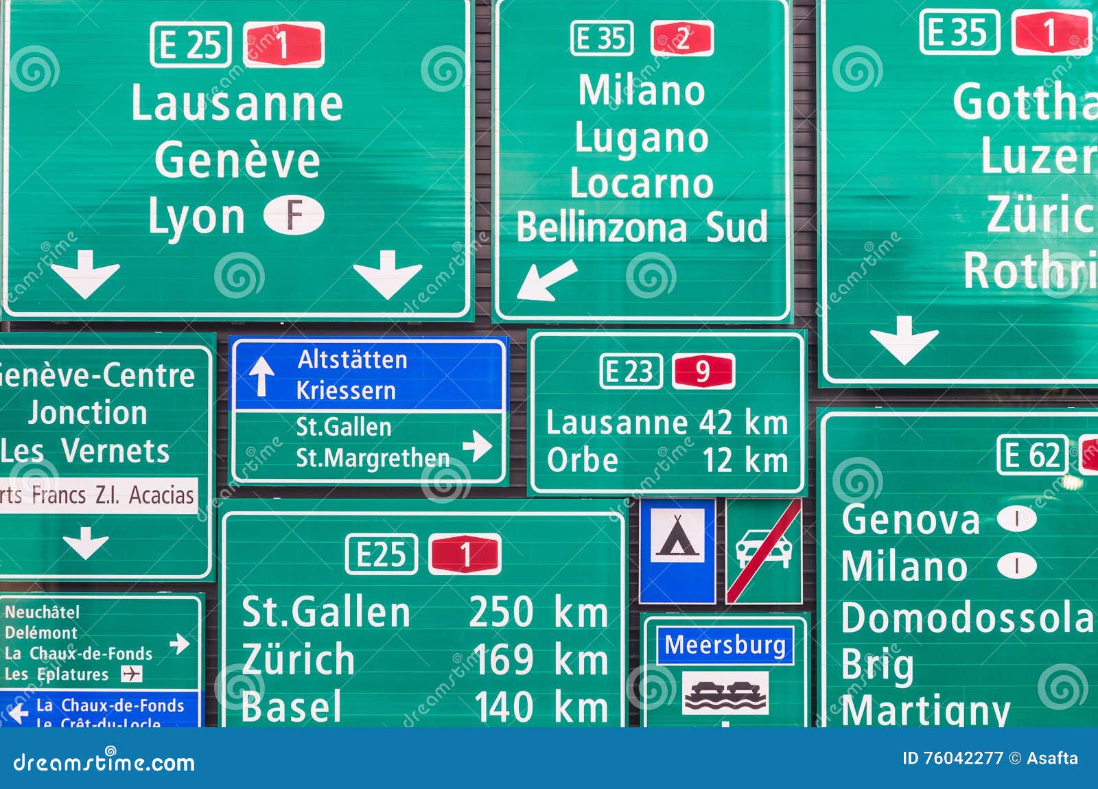 Road signs collage stock image. Image of mosaic, conceptual - 76042277