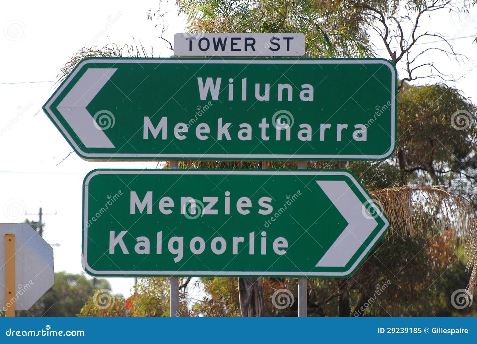 Road Signs Leonora Stock Images by Megapixl