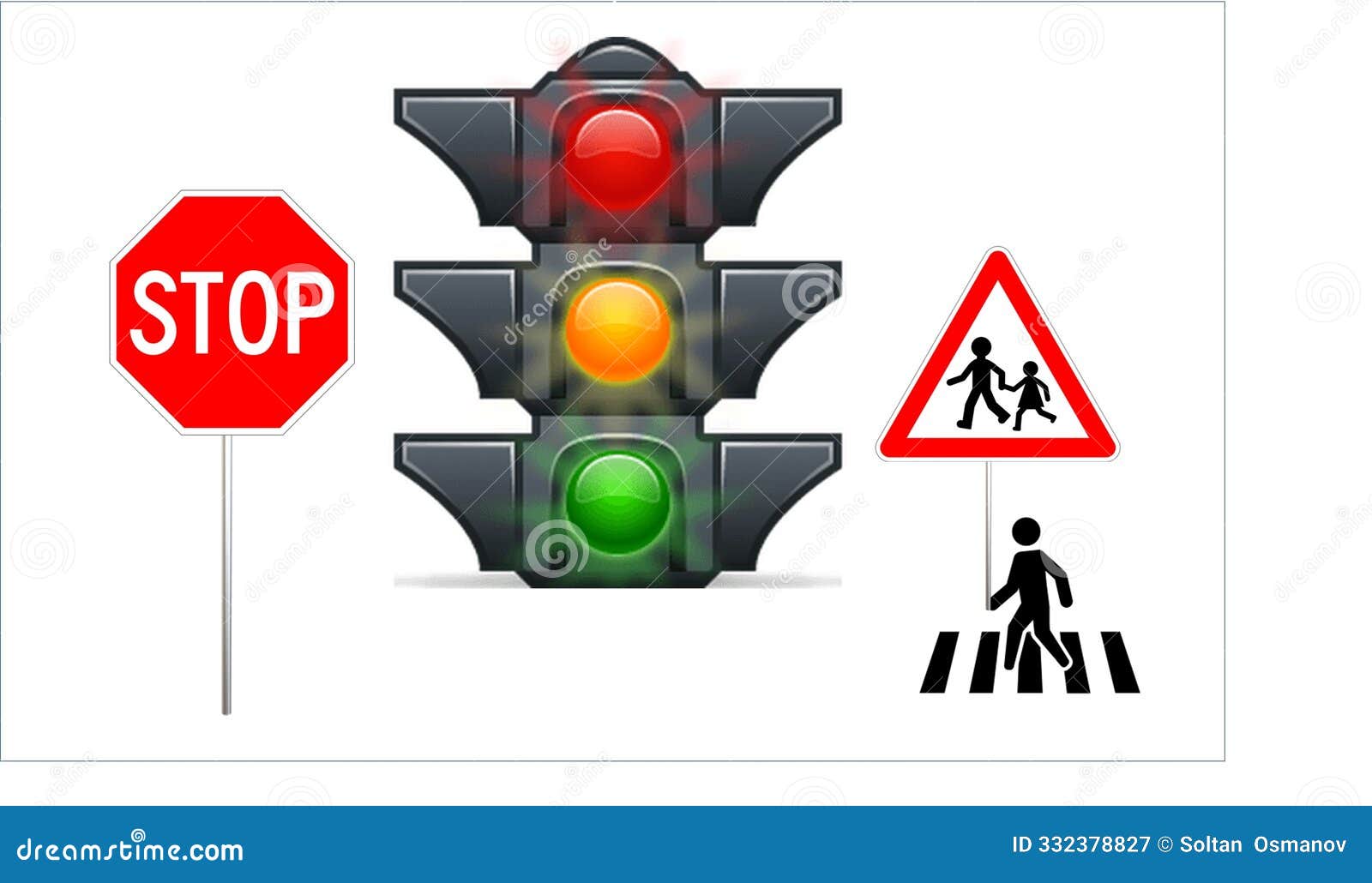 Road Signs for Multi-purpose Use. Illustration. Stock Illustration ...