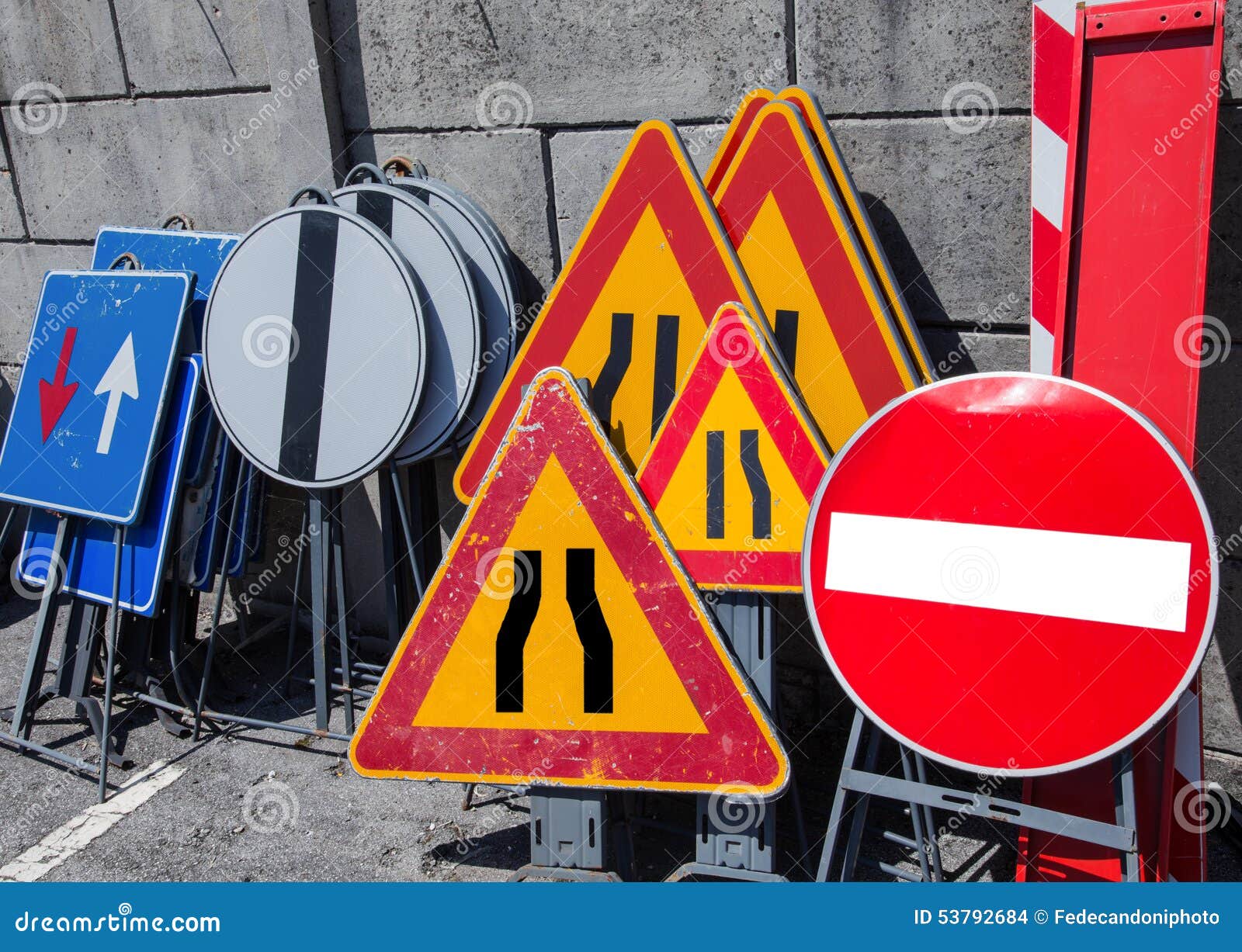 Road Signs In Police Storage Stock Photography | CartoonDealer.com ...