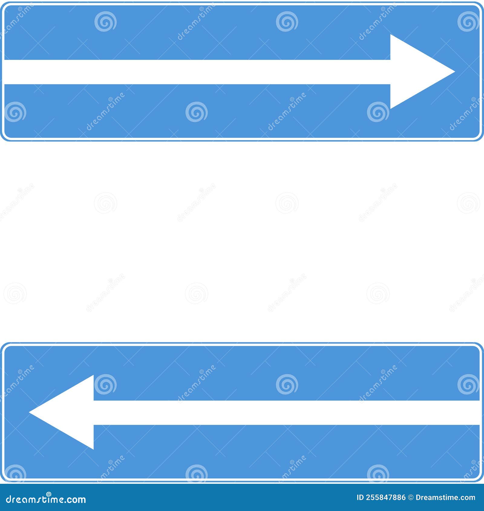 The Sign of the Exit To the One Way Road. Stock Vector - Illustration ...