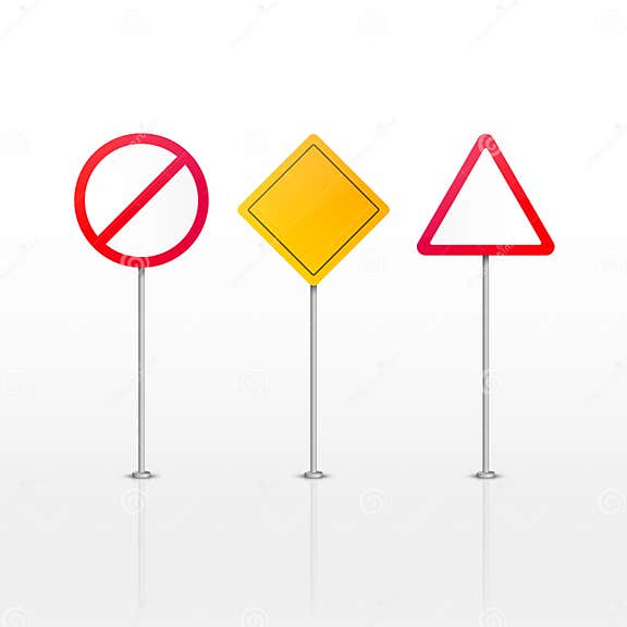 Road signs template stock vector. Illustration of symbol - 282184529