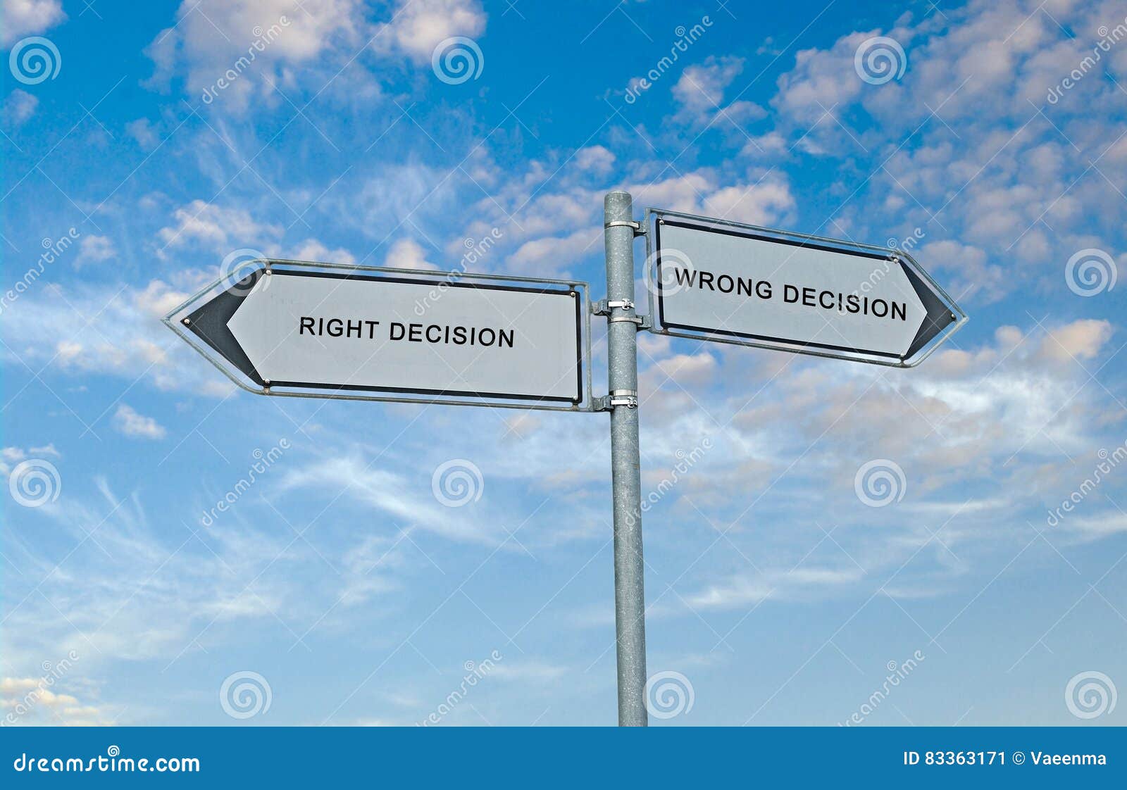 Road signs to decisions stock image. Image of direction - 83363171