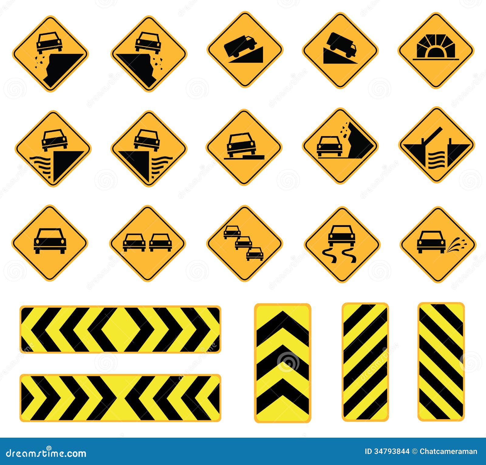 Road signs stock vector. Illustration of speed, caution - 34793844