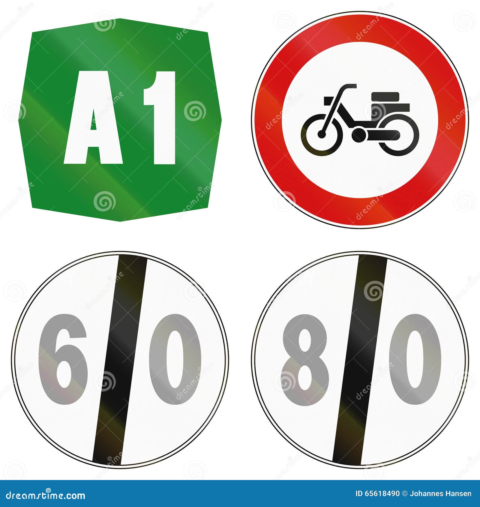 Road signs used in Italy stock illustration. Illustration of road ...