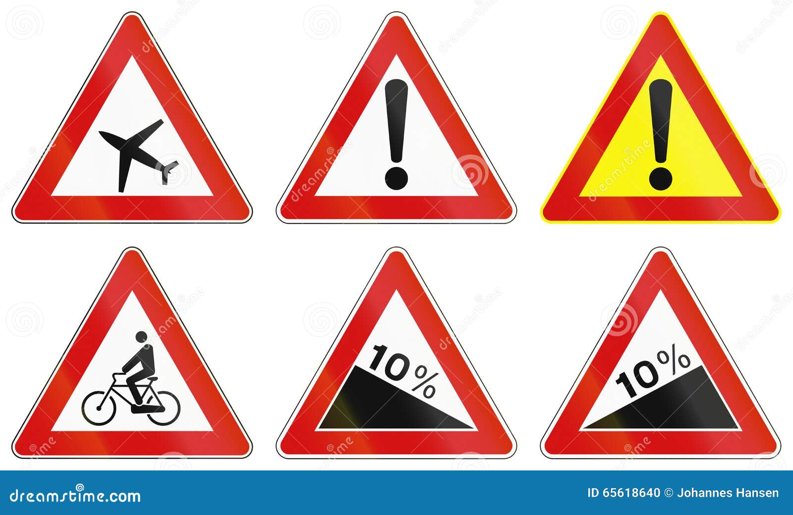 Road signs used in Italy stock illustration. Illustration of hill ...