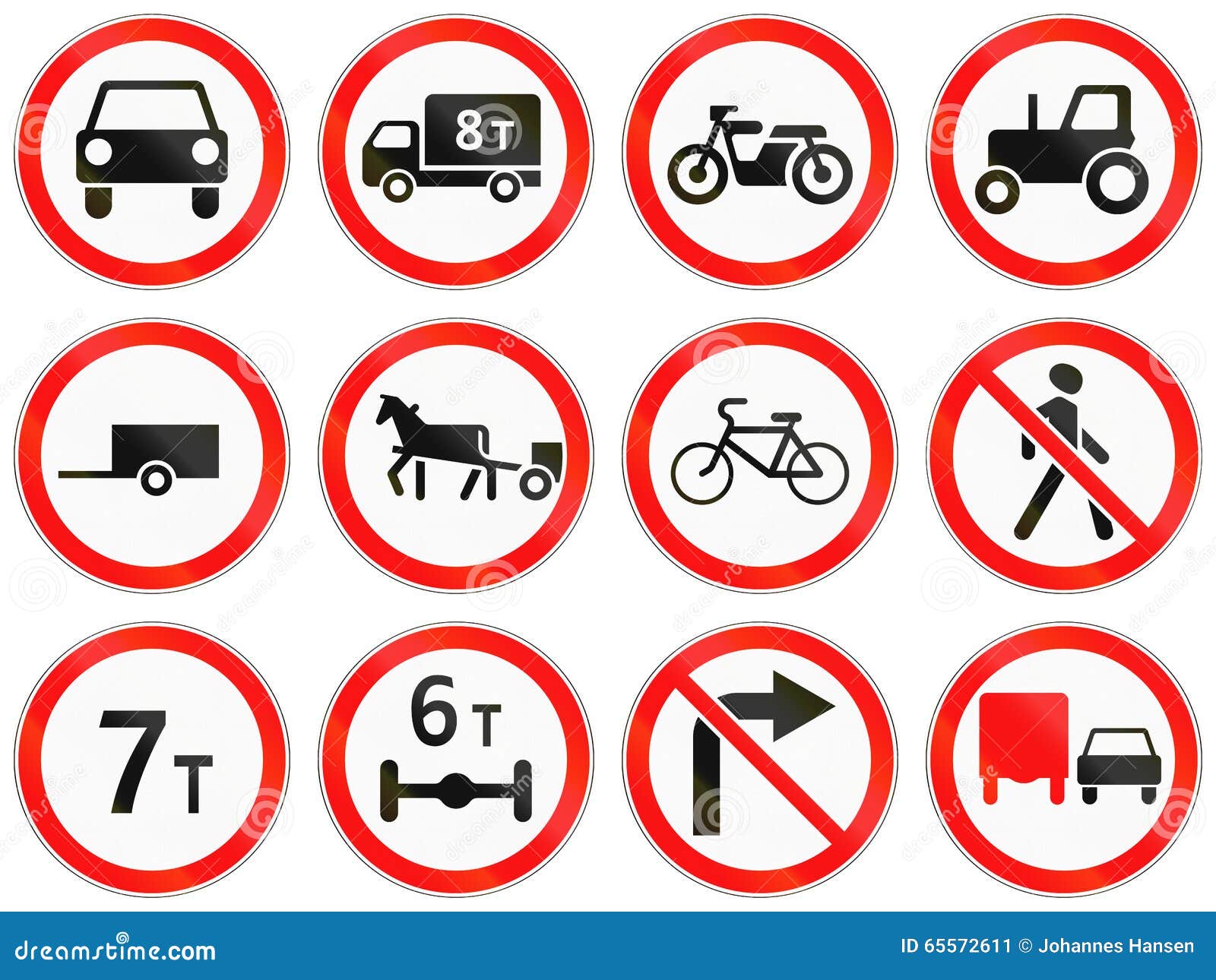 Road signs used in Russia stock illustration. Illustration of mass ...