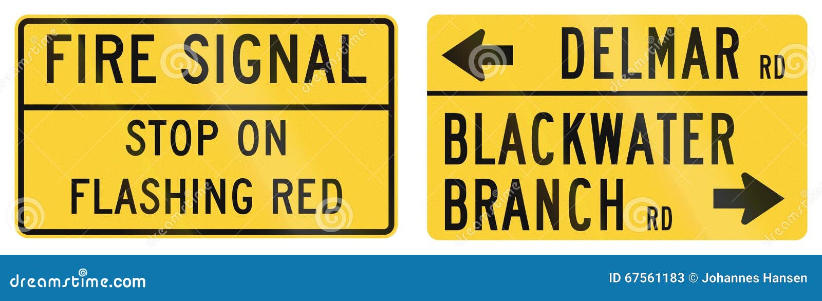 Road Signs Used in the US State of Delaware Stock Illustration ...