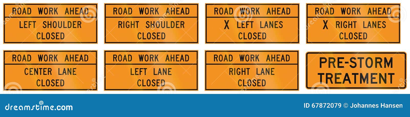 Road Signs Used in the US State of Virginia Stock Illustration ...