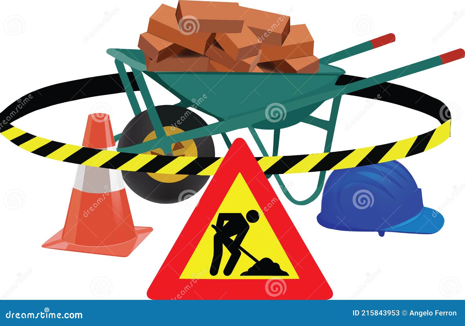 Road Signs Work in Progress Road Signs Work in Progress Wheelbarrow ...