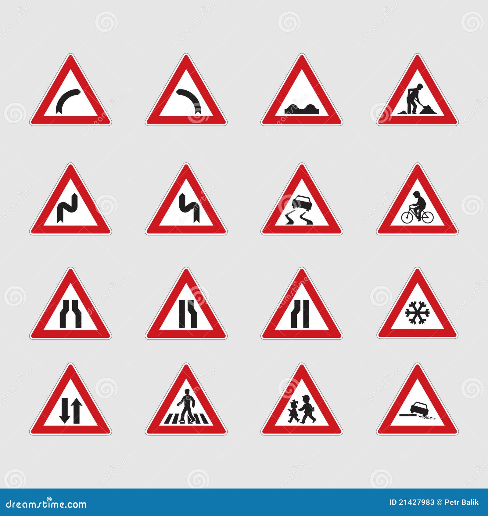 Road sings stock illustration. Illustration of caution - 21427983