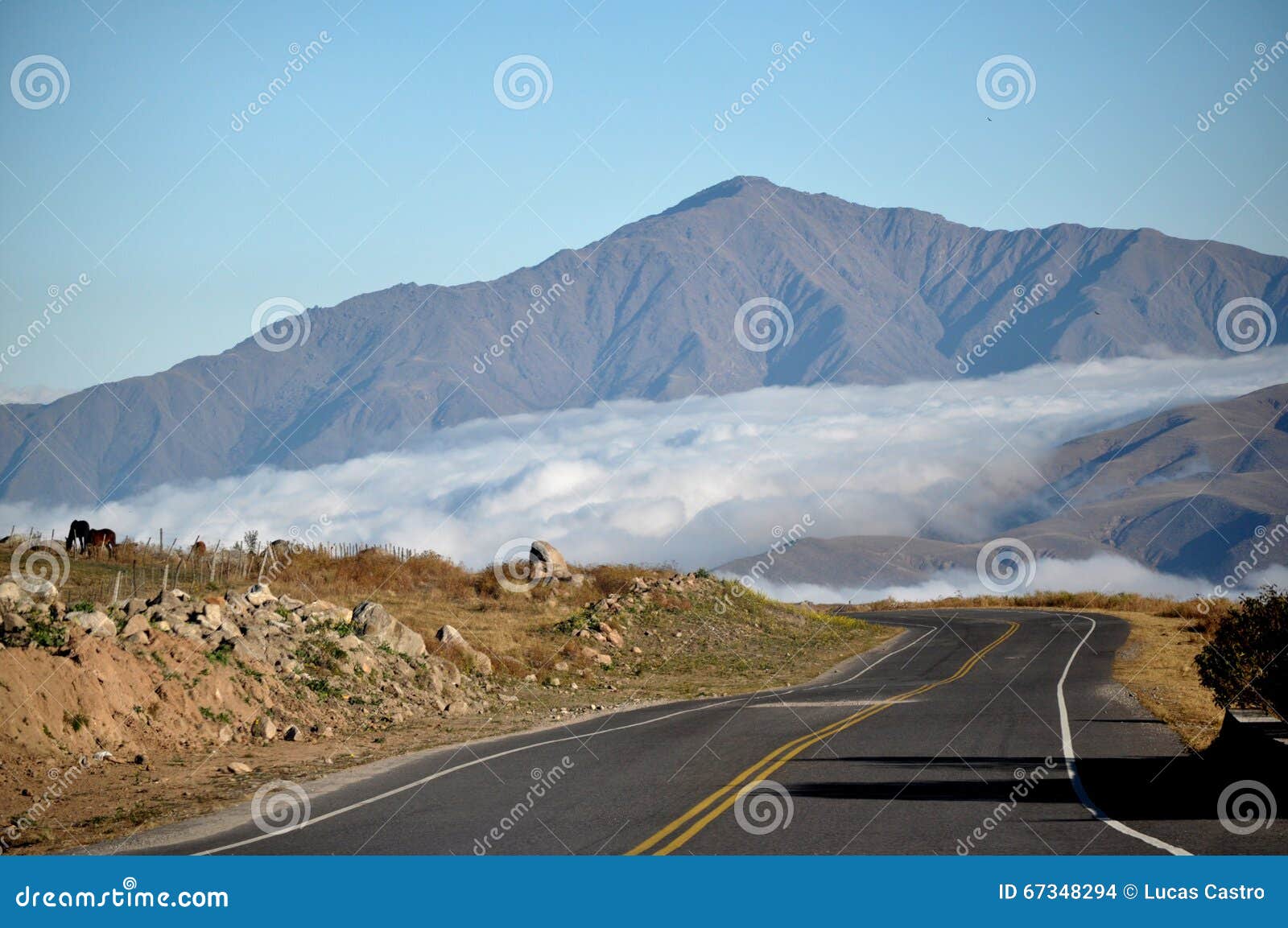 A road in the sky stock photo. Image of argentina, road - 67348294