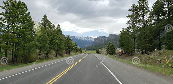 On the Road Somewhere in the Middle of Colorado Stock Image - Image of ...