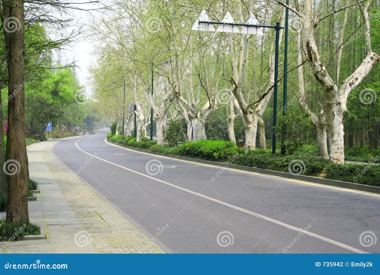 Road in spring stock photo. Image of right, country, express - 735942