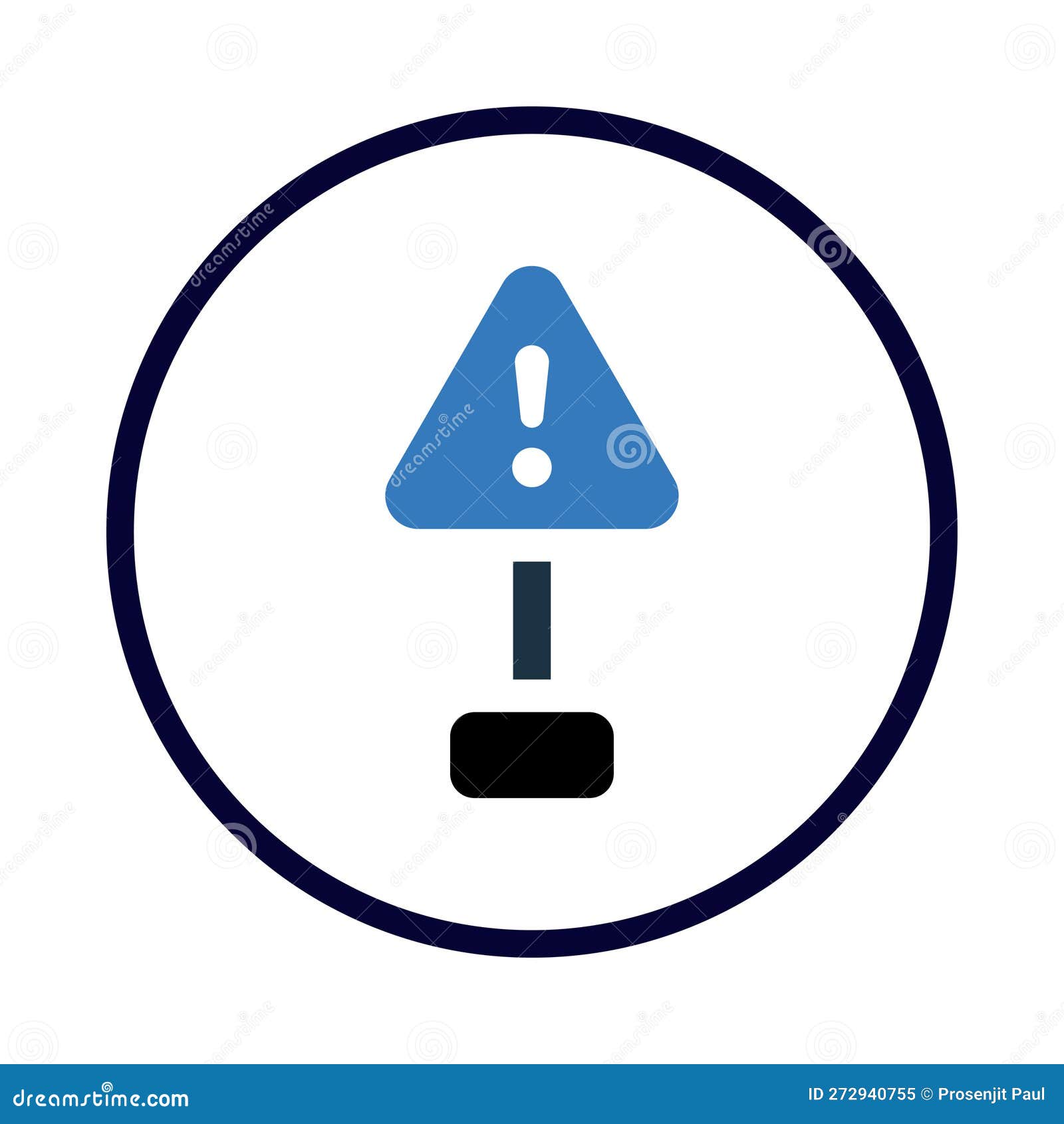 Road Stand, Alert, Accident, Road Accident Alert Icon Stock Vector ...