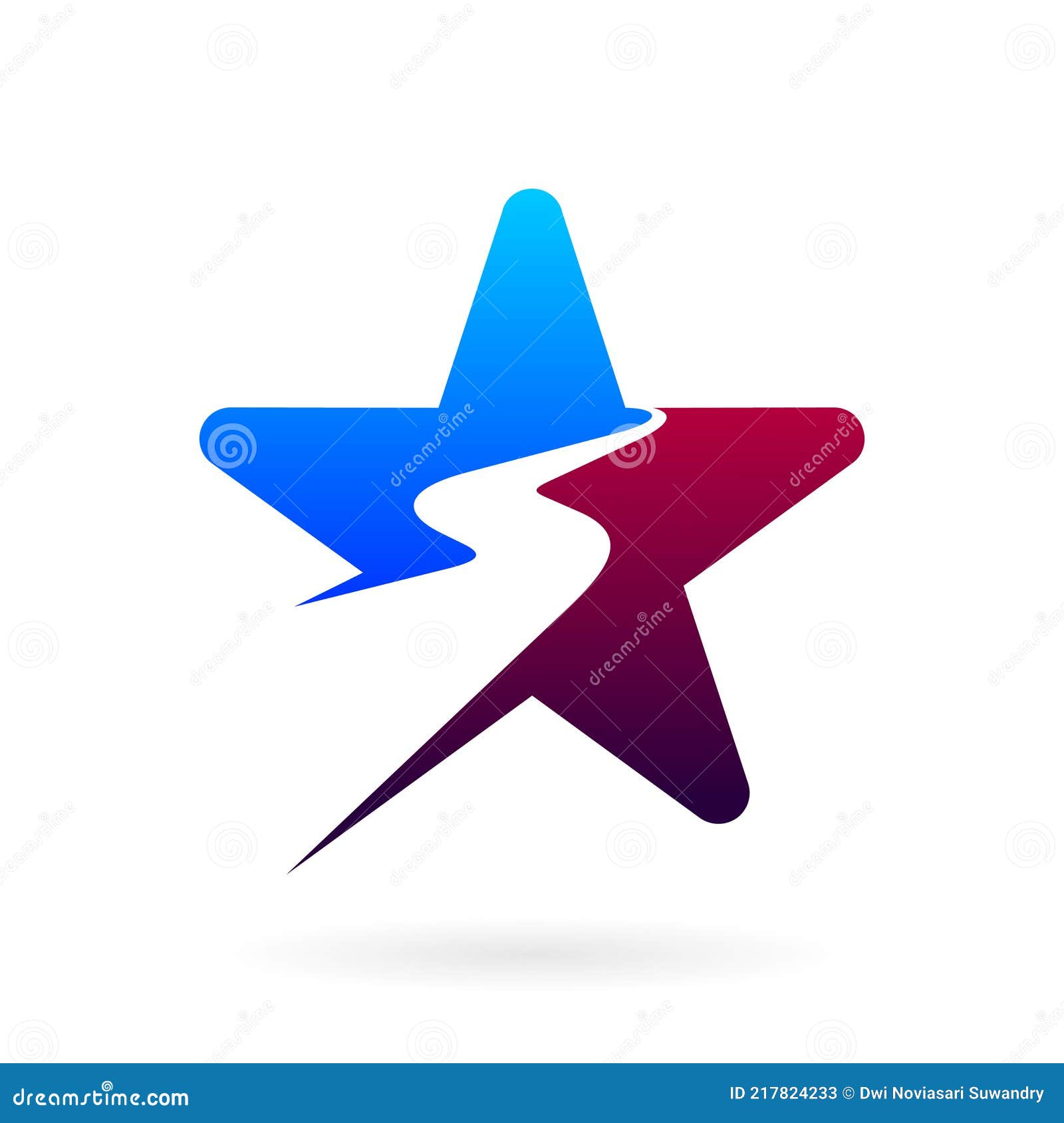 Road Star Logo with Bold Concept Stock Vector - Illustration of action, vector: 217824233