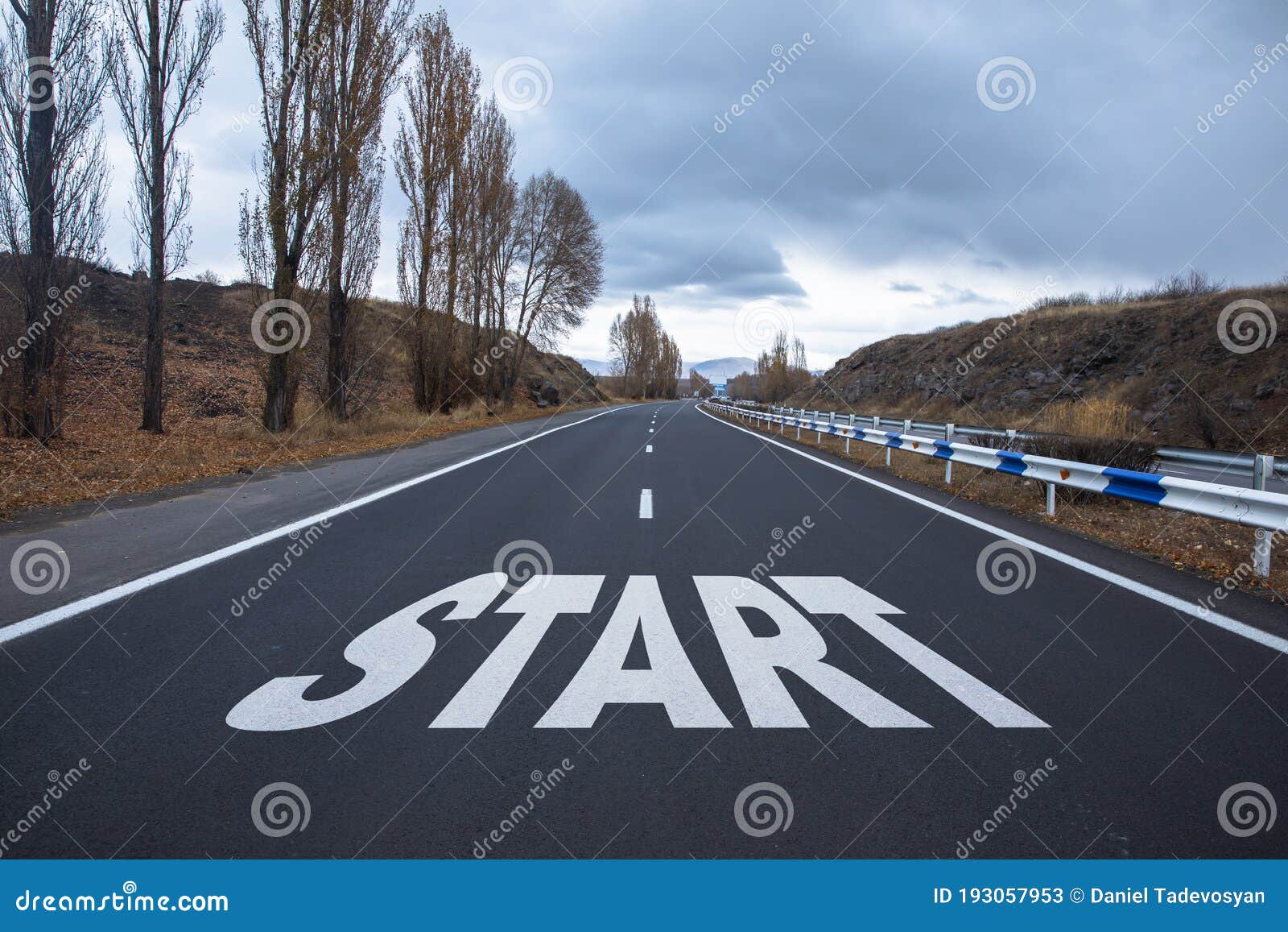 Road with start stock image. Image of street, next, direction - 193057953
