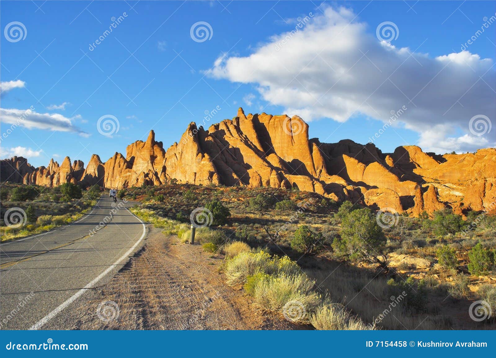 Road among stone walls. stock photo. Image of natural - 7154458