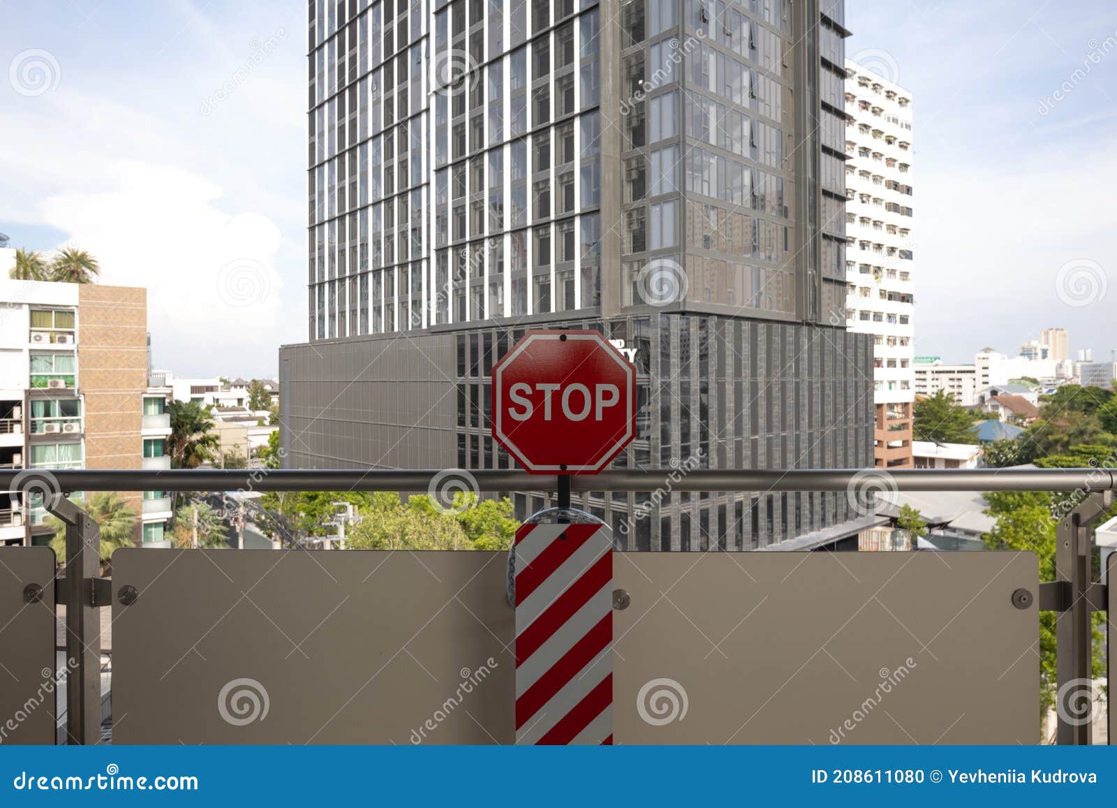 Road Stop Sign at Subway Crossing Stock Photo - Image of outdoor ...
